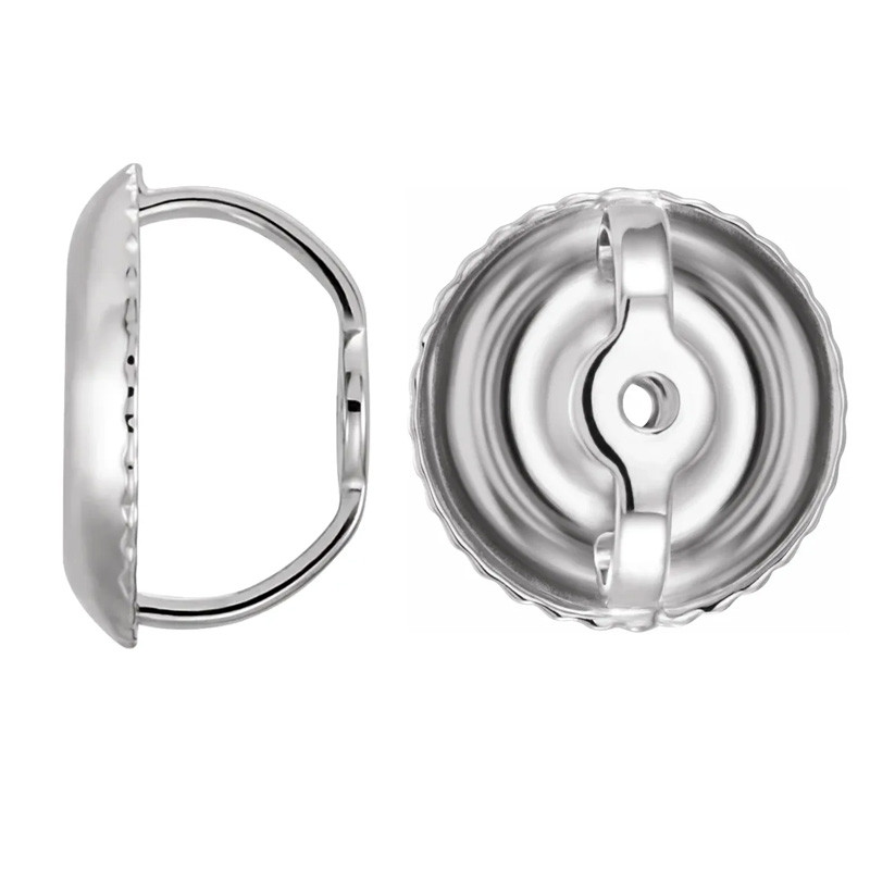 Pair of Medium Screw Backs - medium-screw-earring-backs - MoissaniteCo.com