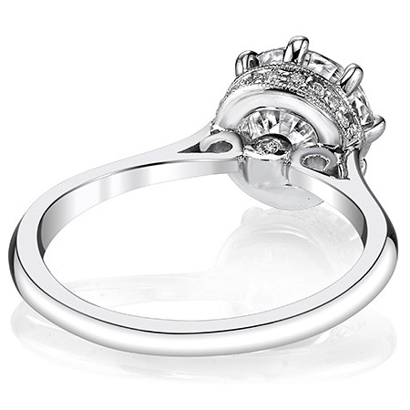 8-Prong Cathedral Collar Round H&A Engagement Ring - eng065 ...