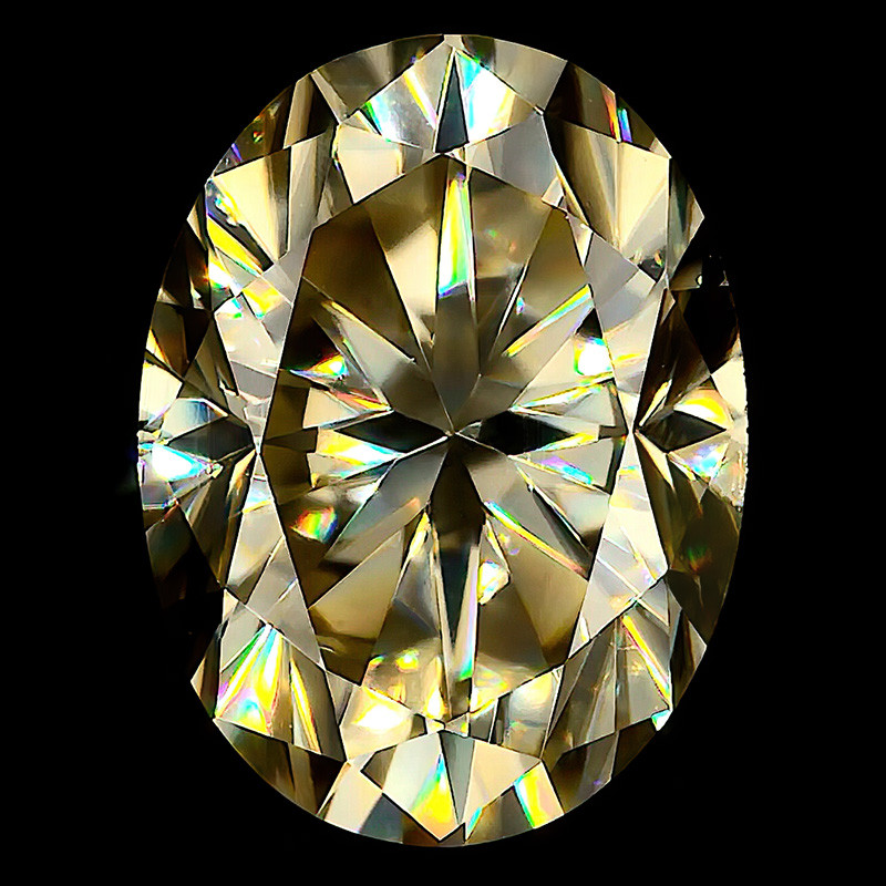 MoissaniteCo Oval Brilliant Cut Yellow Moissanite Loose Stone - oval-mc ...